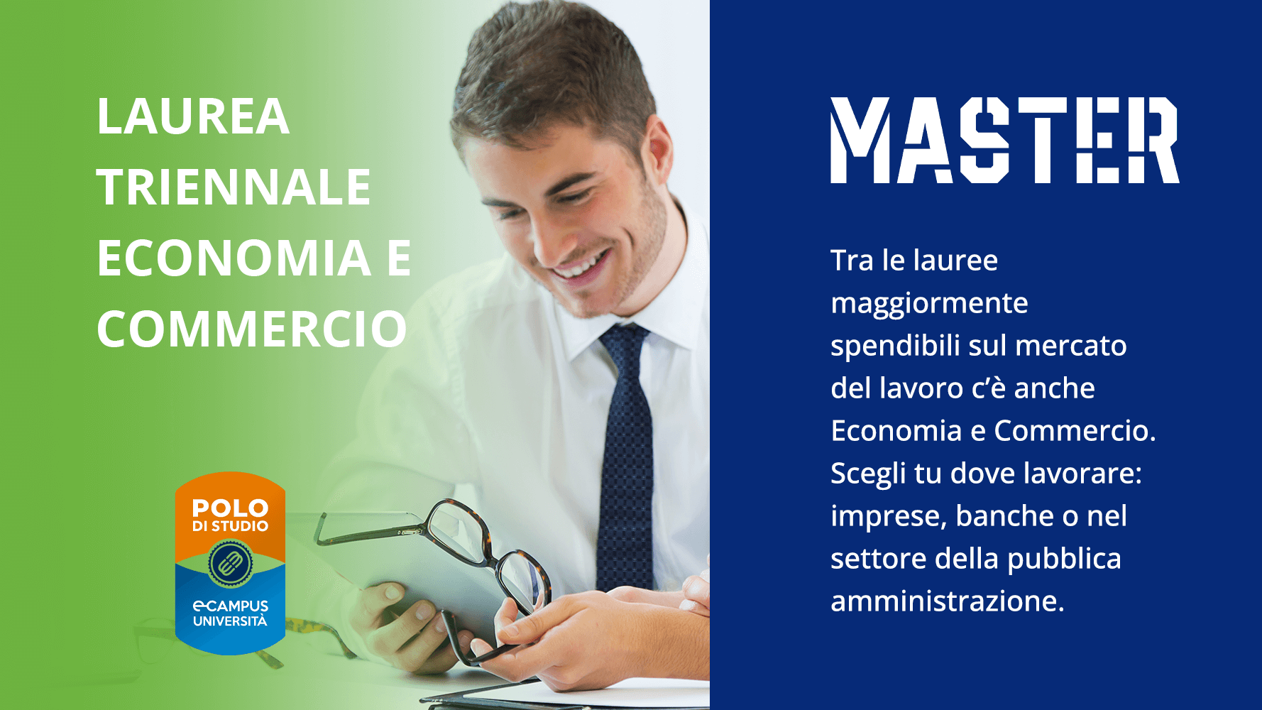 Laurea Triennale Economia e Commercio – Master Formazione