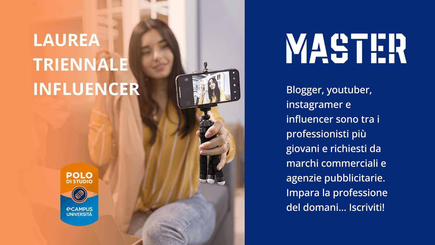 Laurea Triennale Influencer – Master Formazione