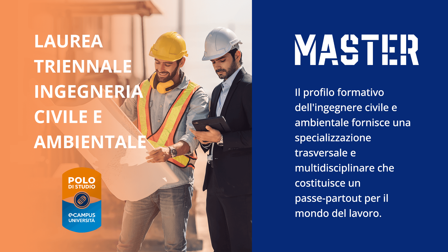 Laurea Triennale Ingegneria Civile e Ambientale – Master Formazione