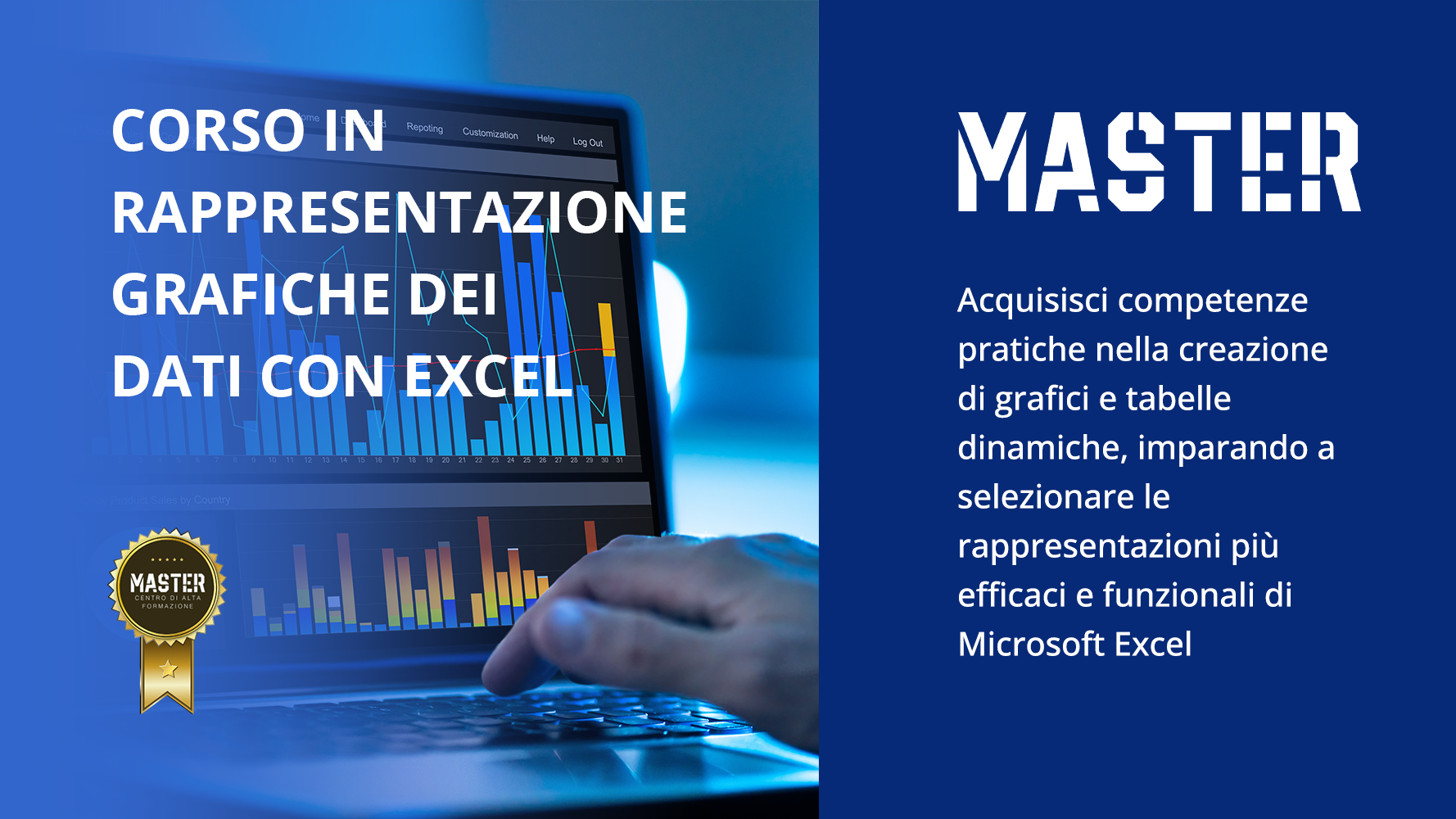 Corso in Rappresentazioni grafiche dei dati con Excel – Master Formazione