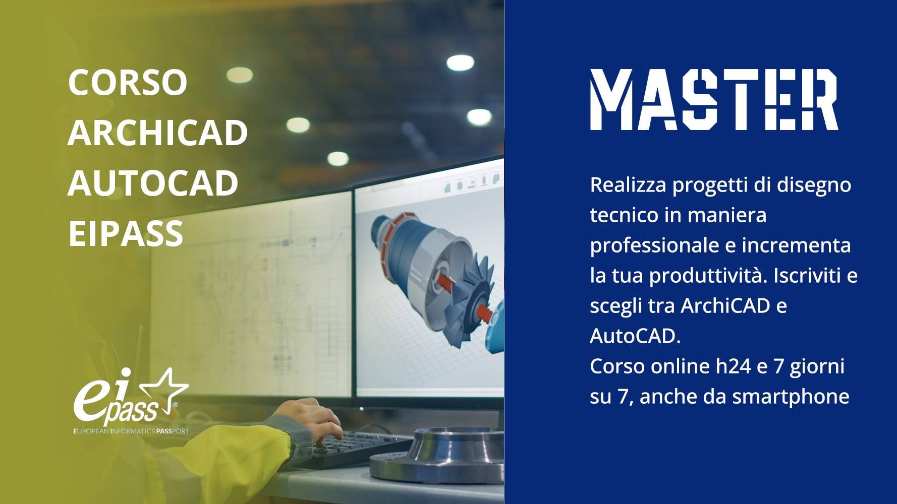 Certificazione CAD (ArchiCAD o AutoCAD) Eipass – Master Formazione